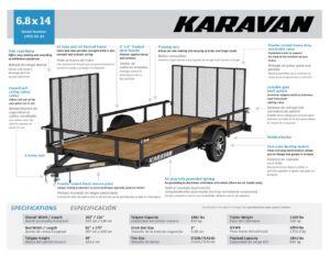 6.8 x 14 ft. Steel Utility Trailer - Karavan Trailers