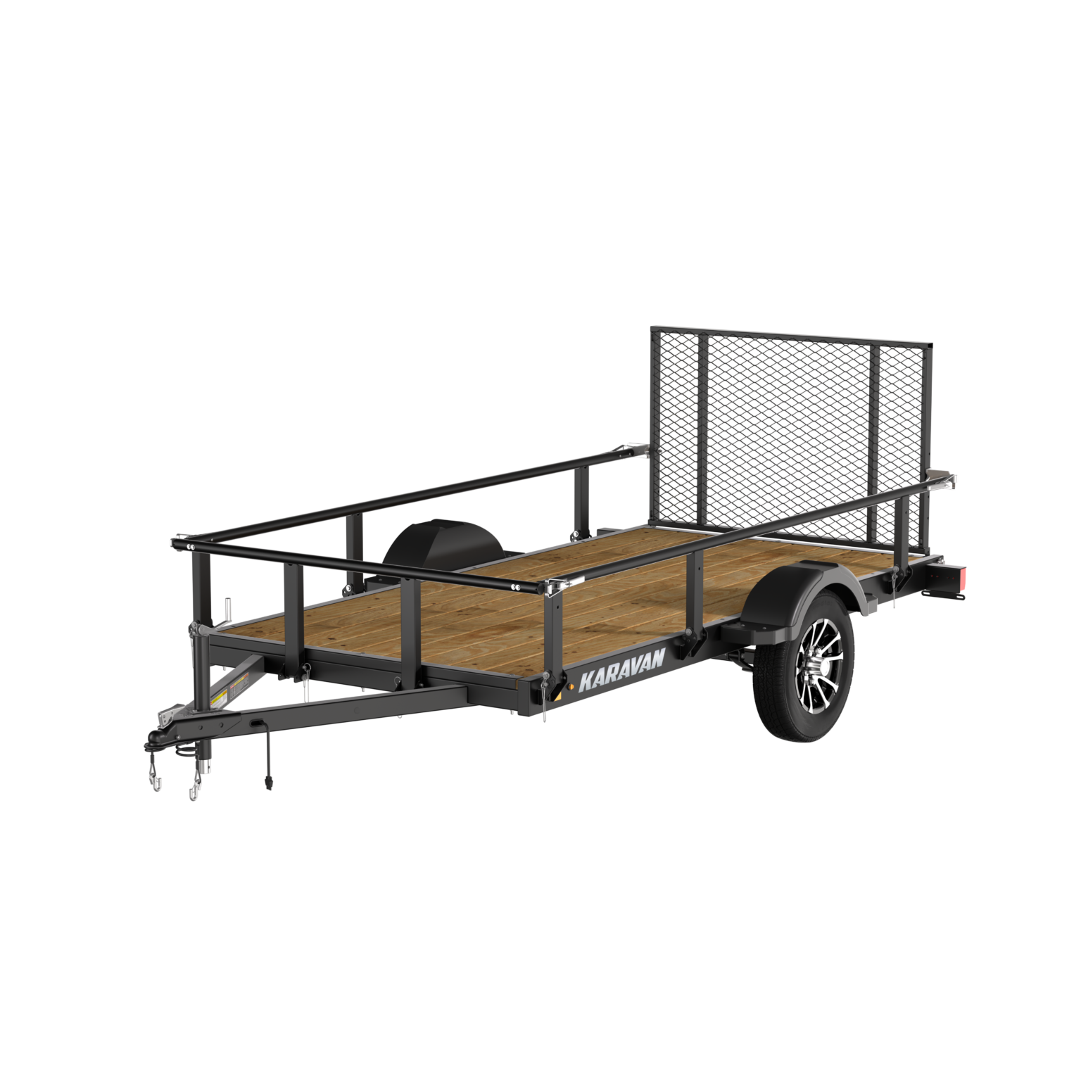 5 x 8 ft. Steel Utility Trailer With 13 Inch Wheels - Karavan Trailers