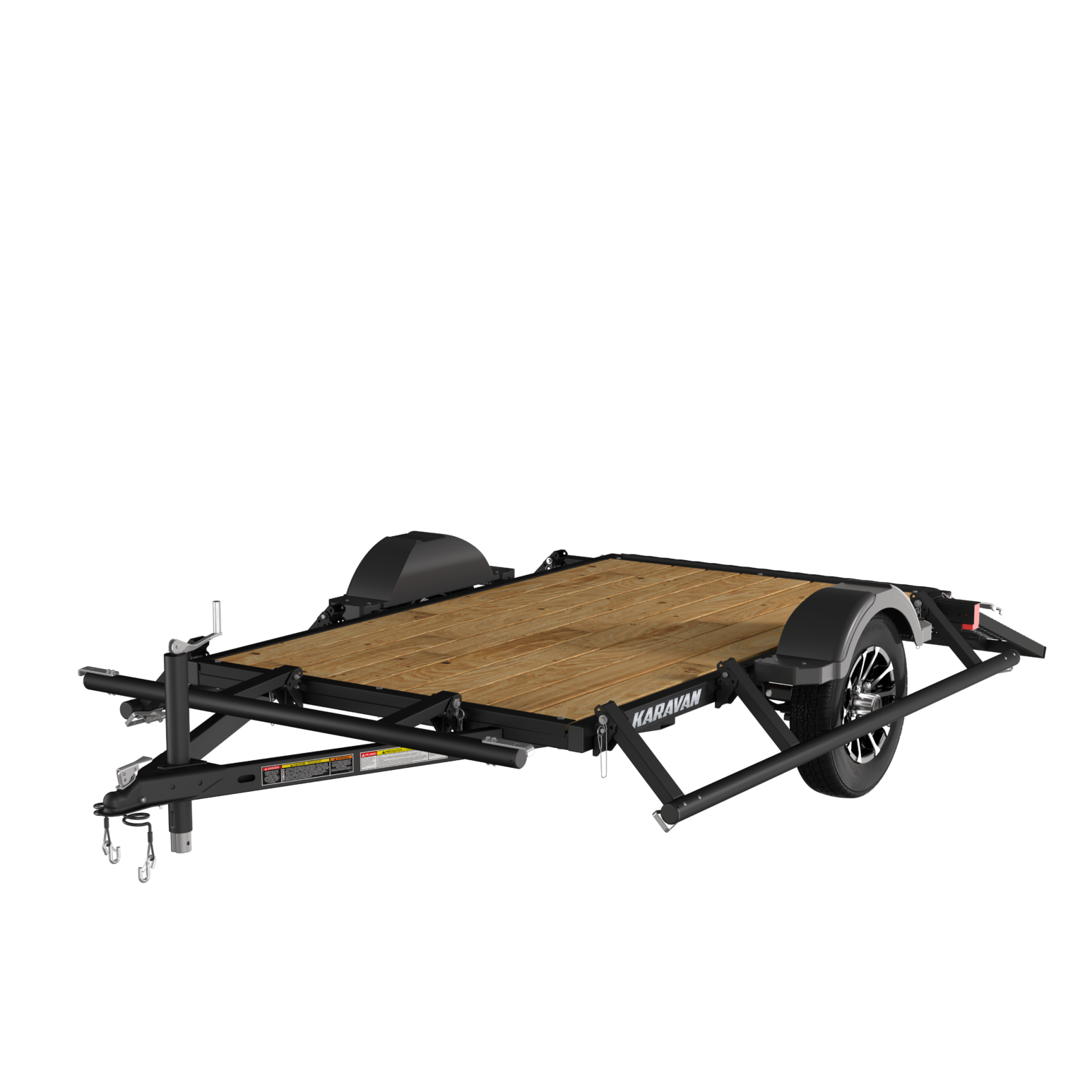 5 x 8 ft. Steel Utility Trailer With 13 Inch Wheels - Karavan Trailers