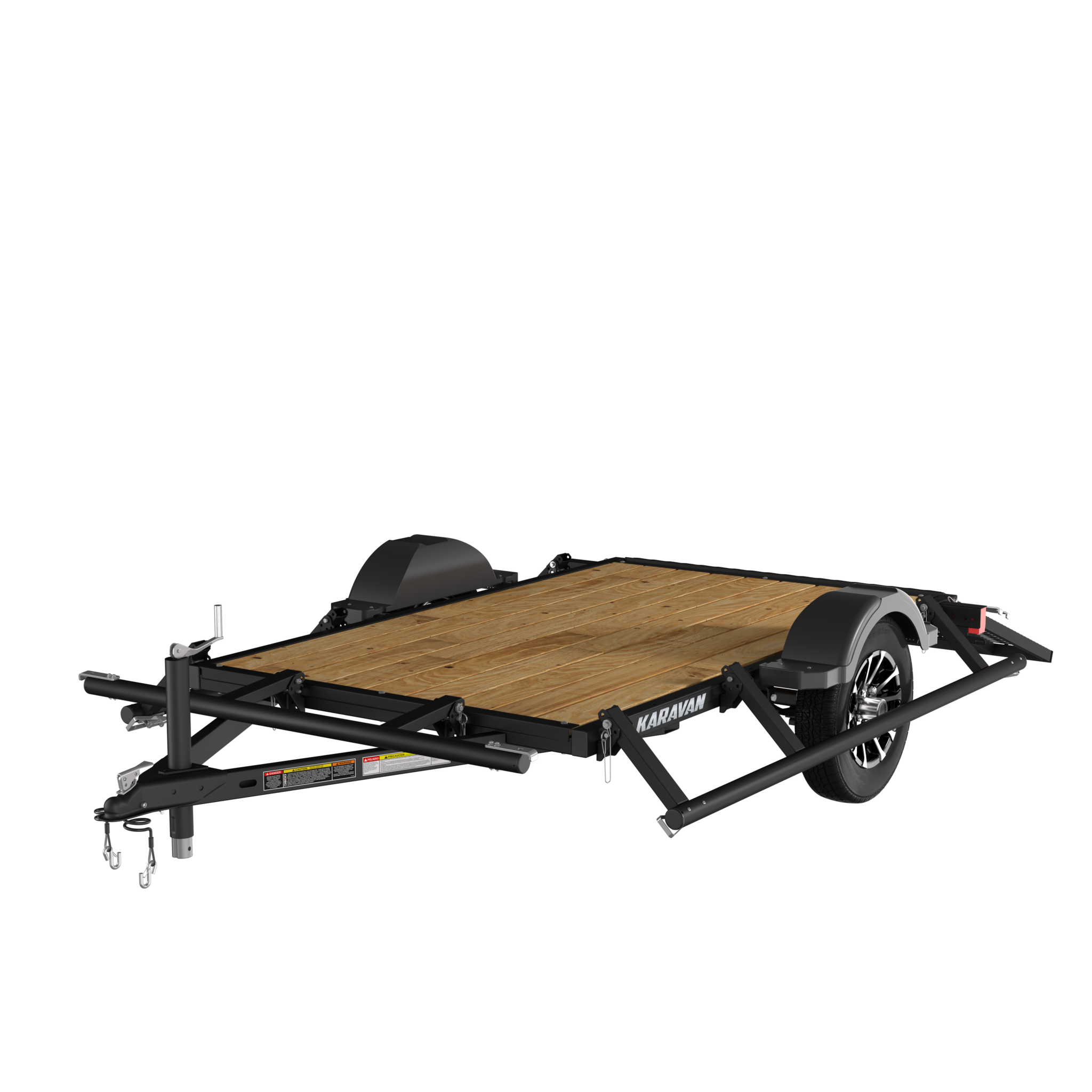 5 x 8 ft. Steel Utility Trailer With 13 Inch Wheels - Karavan Trailers