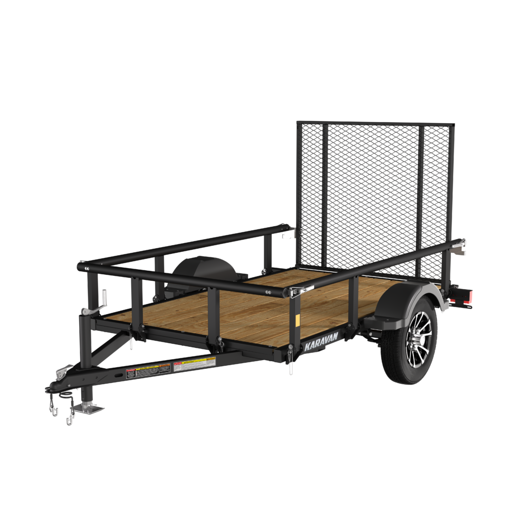 5 x 8 ft. Steel Utility Trailer With 13 Inch Wheels - Karavan Trailers